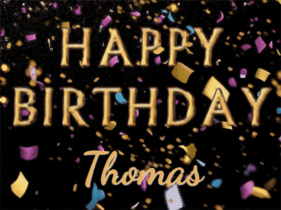 Happy Birthday Thomas GIF 129