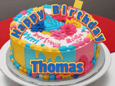 Happy Birthday Thomas GIF 36