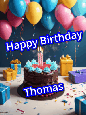 Happy Birthday Thomas GIF 95