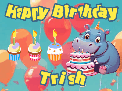 Happy Birthday Trish GIF 111