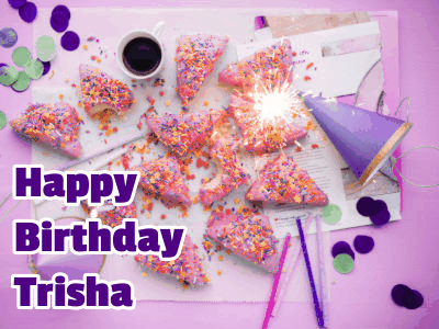 Happy Birthday Trisha GIF 126