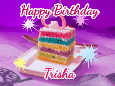 Happy Birthday Trisha GIF 134