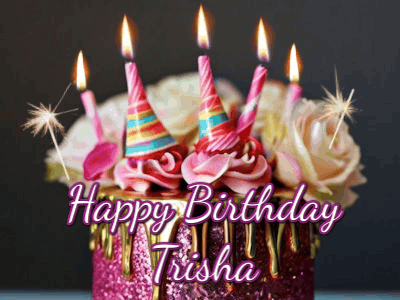 Happy Birthday Trisha GIF 162