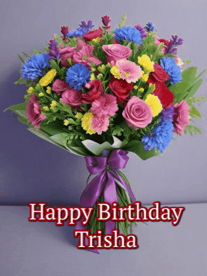 Happy Birthday Trisha GIF 45