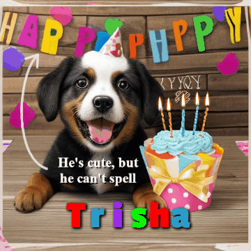 Happy Birthday Trisha GIF 82