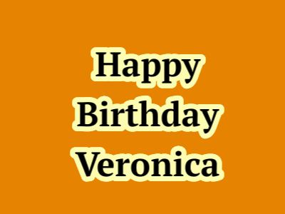 Happy Birthday Veronica GIF 9