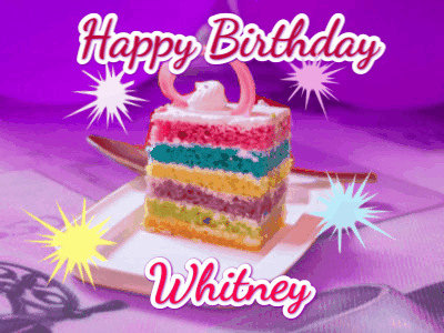 Happy Birthday Whitney GIF 133